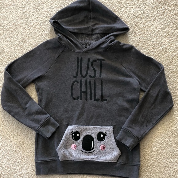 Justice | Shirts & Tops | Original Justice Just Chill Koala Grey Light ...